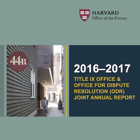 Harvard University Releases New Report on Title IX Policies and ...